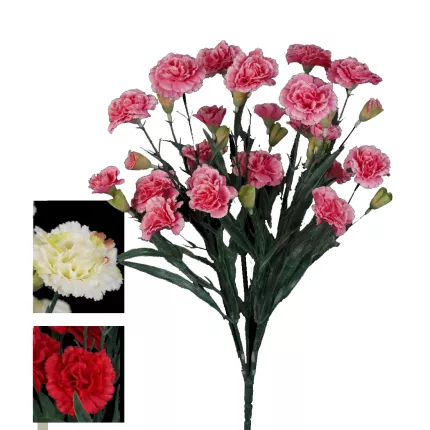 piquet OEILLET artificiel ou DIANTHUS artificiel 48 cm - Fleurs ...